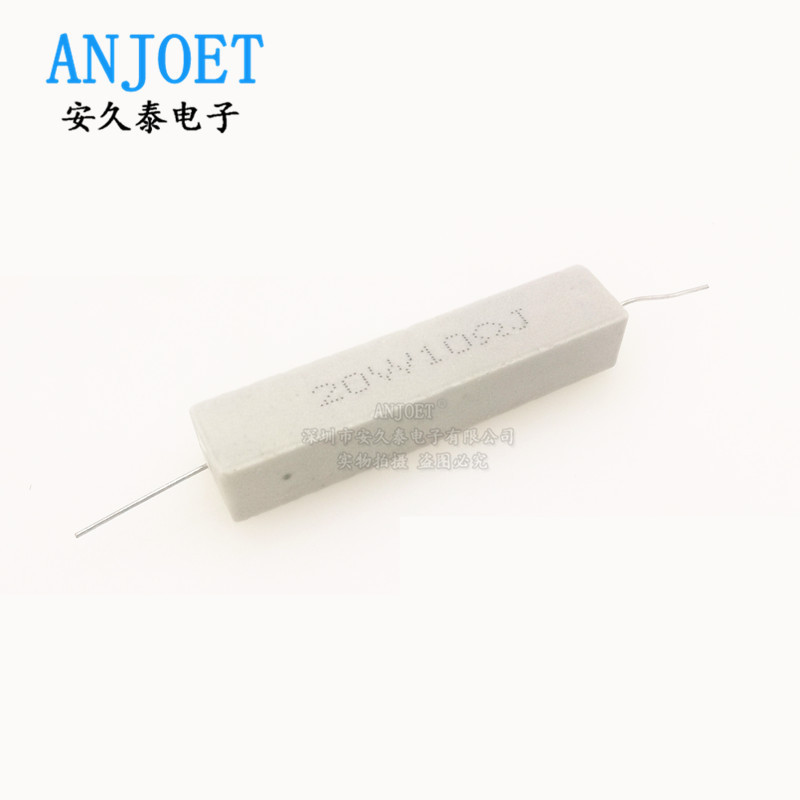 10Pcs 20W Cement Resistor Power Resistance 1R 2R 3R 8.2R 9.1R 10R 12R ...