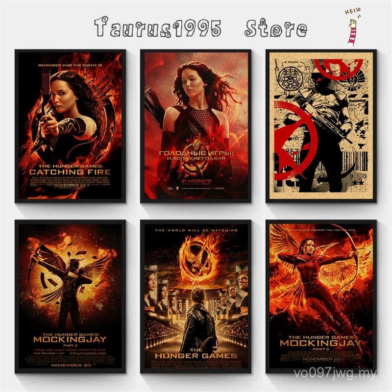 The Hunger Games DIY poster Retro Kraft Paper Sticker DIY Room Bar Cafe ...