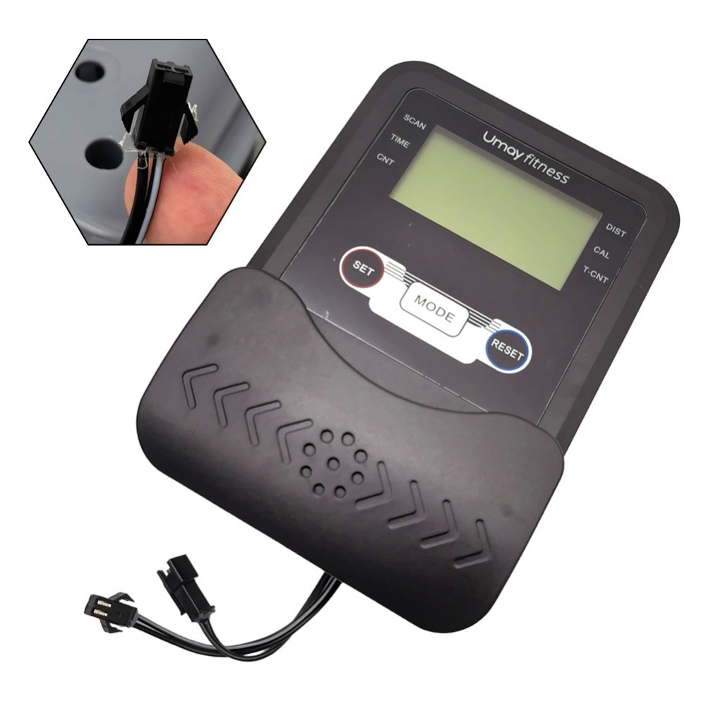 Easy Read Dual Line Fitness Counter for Elliptical and Rowing Machines ...