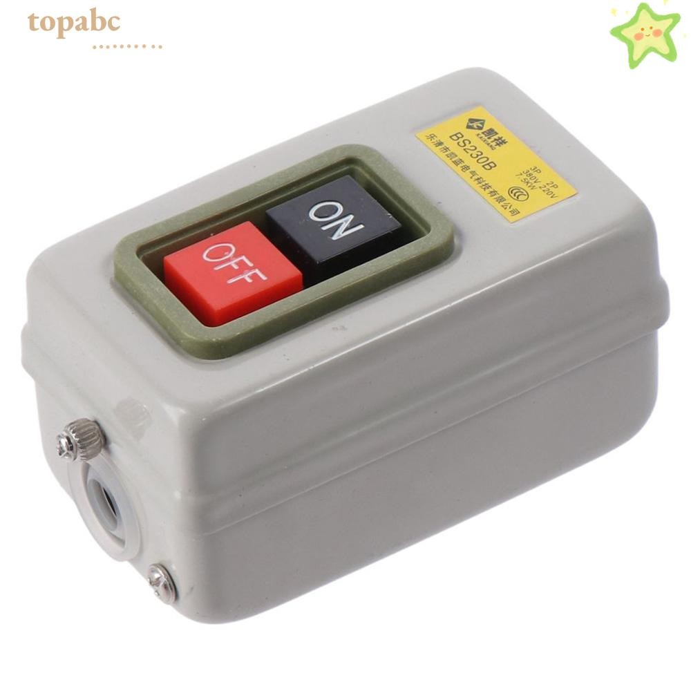 TOPABC On/ Start Stop Switch, AC 220V/380V 10A Push Button Switch ...