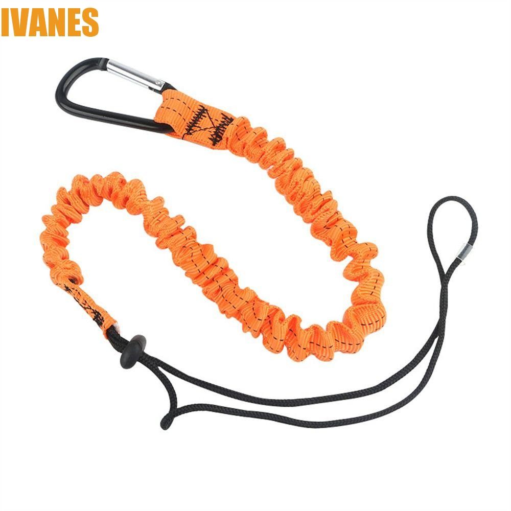 IVANES Tool Safety Rope, With Carabiner Hook Anti-Falling Safety Bungee ...