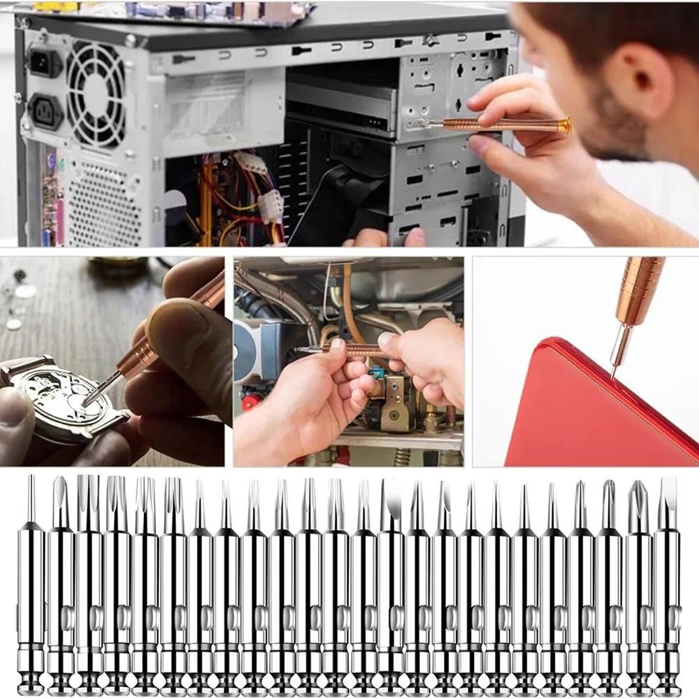 25 in 1 Precision Screwdriver Set Mini Small Screwdriver Bits Tool Kit ...