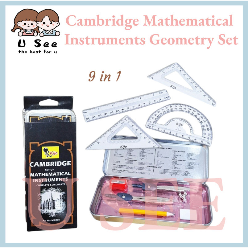 MS-838 Cambridge Mathematical Instruments Cambridge Geometry Set Math ...