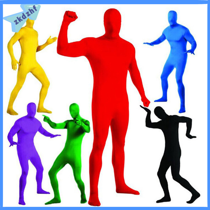 Adult Lycra Full Body Zentai Suit Custome for Halloween men Second Skin ...