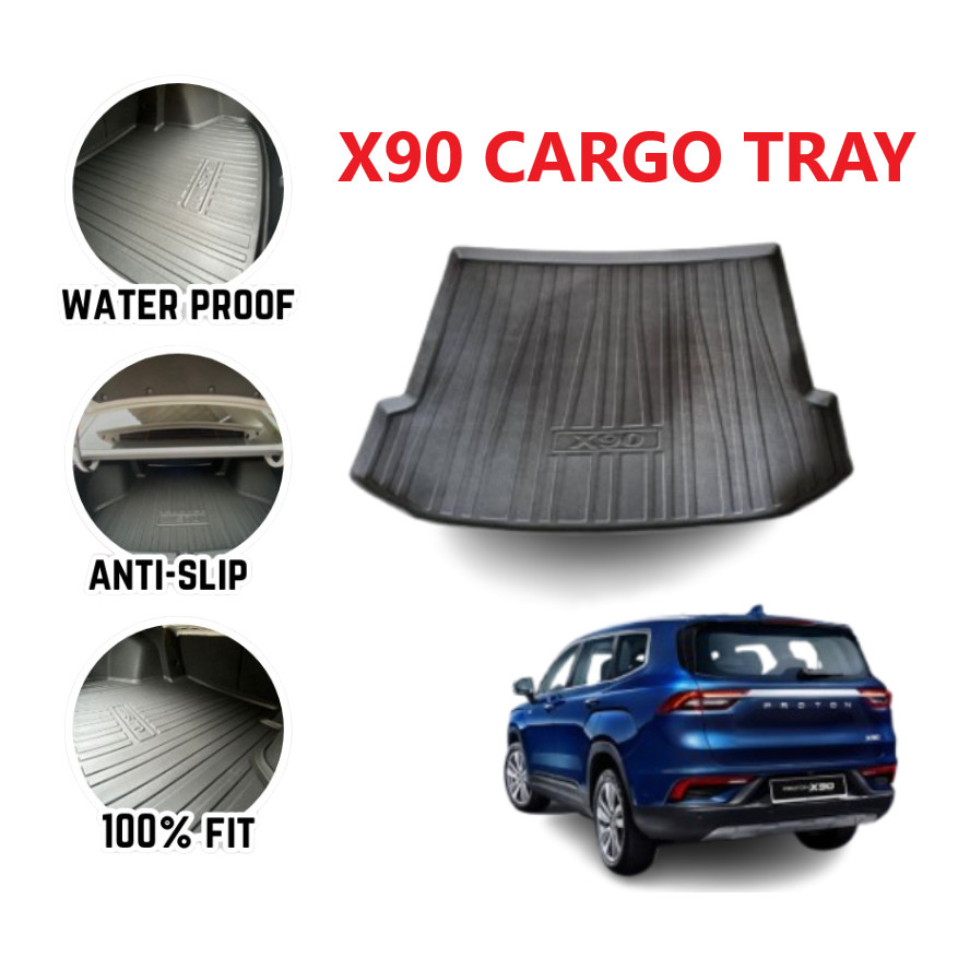 Proton X90 Custom Fit ABS Rear Car Boot Cargo Trunk Tray BIG & SMALL ...