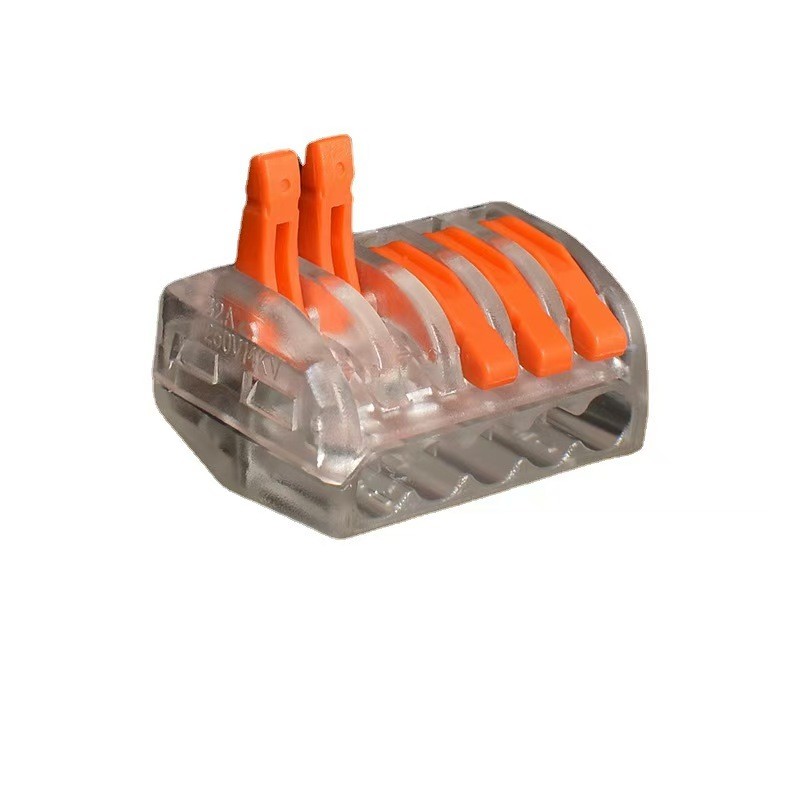 Transparent Universal Fast Wire Wiring Connector 5 Pin Mini Conductors ...
