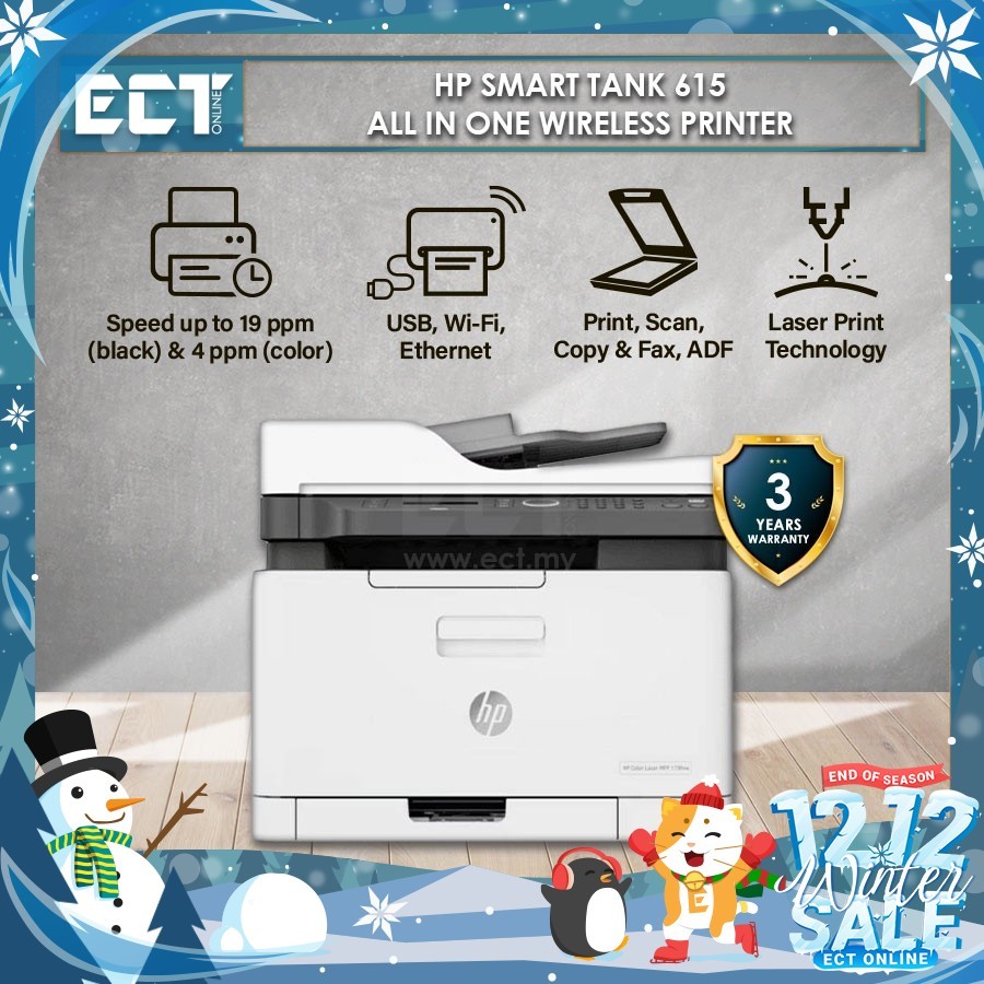HP Color Laser MFP 179FNW Printer (4ZB97A) | Shopee Malaysia