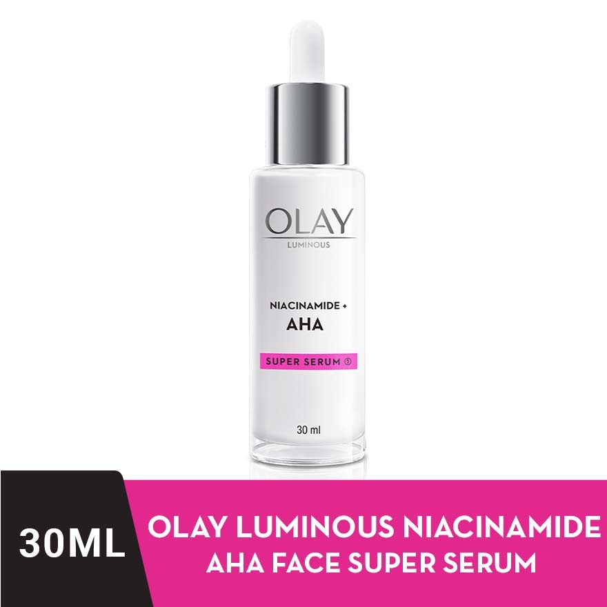 OLAY Luminous Niacinamide + AHA Face Super Serum 30 ml | Shopee Malaysia