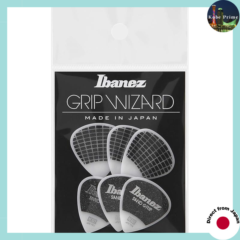 Ibanez Grip Wizard Series Sand Grip Pick PA16HSG-WH WHITE, featuring a ...
