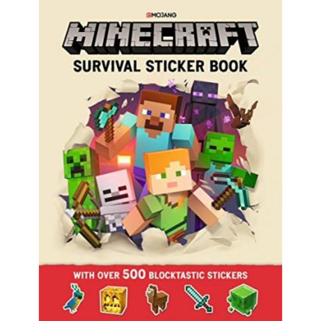 [100% Original Books] - Minecraft Survival Sticker Book : An Official ...