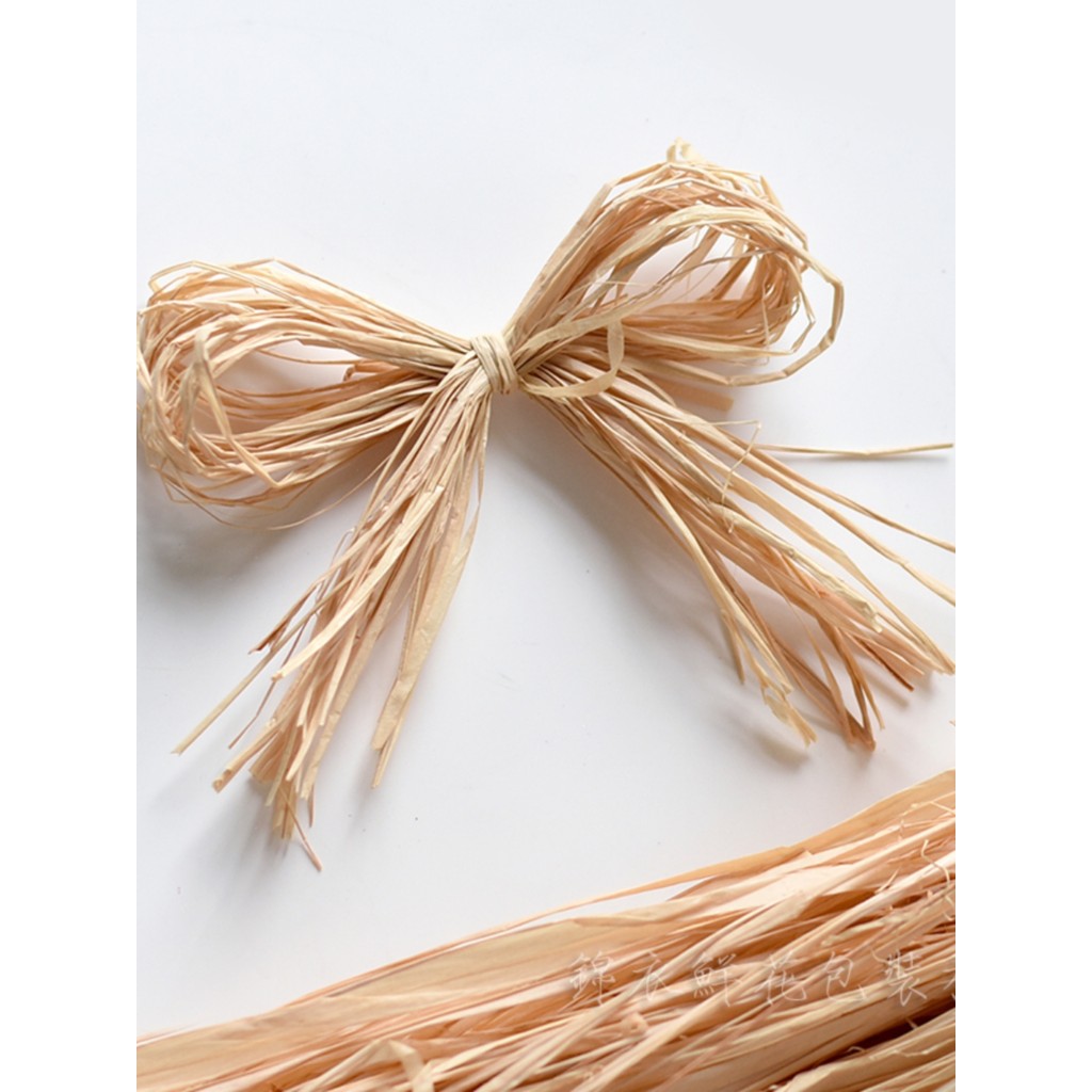 Raffia Buatan Tangan Tumbuhan Raffia Tenun Bunga Simpul Bunga Reben ...