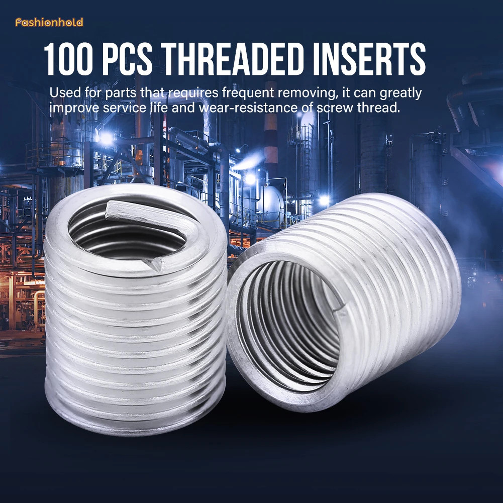 Coiled Wire Helical Screws Metrics Design Steel Thread Inserts For Automotive Repair | Shopee ...