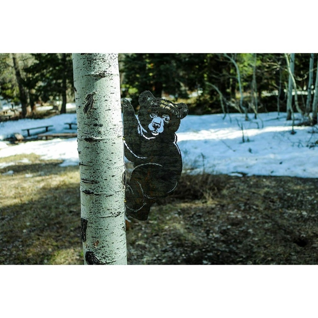 Bear Cub Decoration | Garden Art | Backyard Art | Tree Art | Silhouette ...