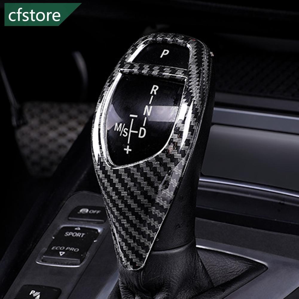 CFSTORE Car Carbon Fiber Texture Gear Shift Panel Frame Gear Knob Cover ...