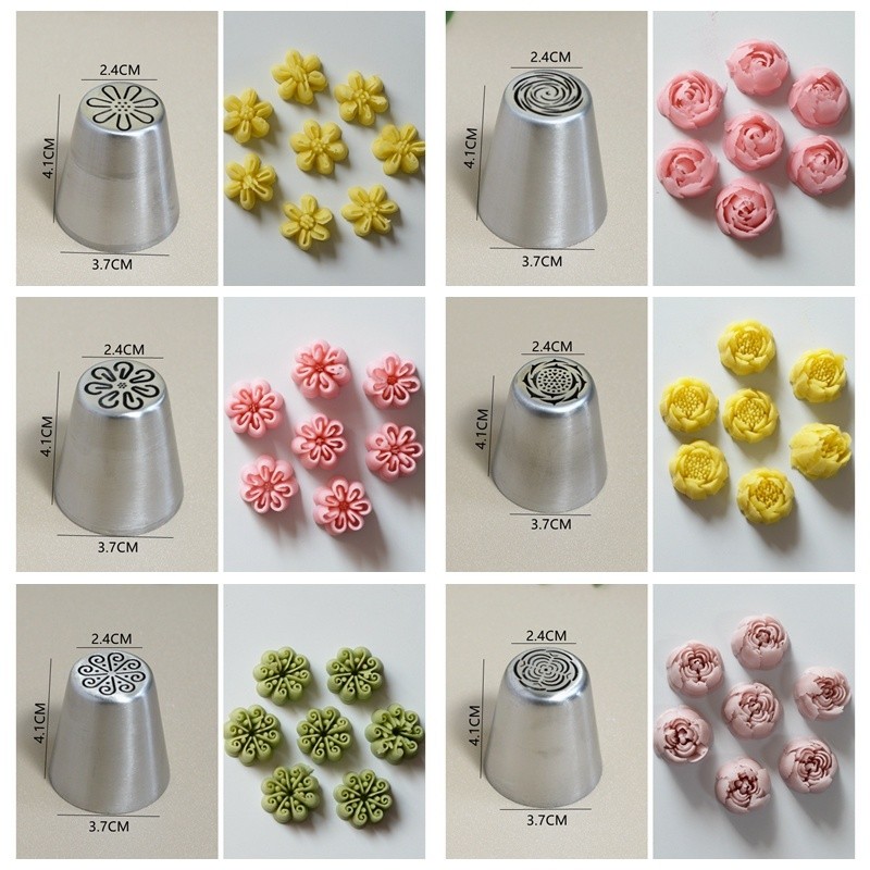 Standard Large Size Russian Decorating Tip Complex Customized Cupcake ...