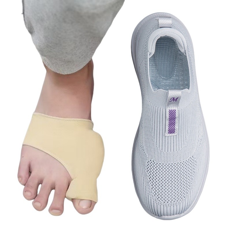Men Walking Shoes Breathable Foot Swollen Shoes Slip on Diabetes Foot ...