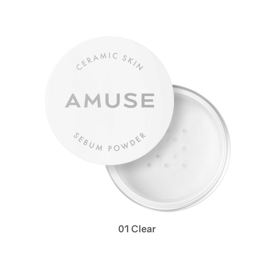 Amuse Ceramic Skin Sebum Powder 01 Clear | Shopee Malaysia
