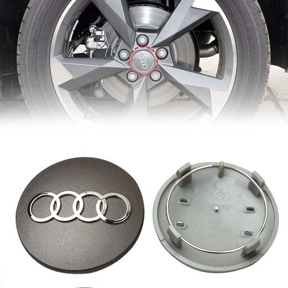Audi 4 PCS 60MM Rim Caps Wheel Center Hub Caps For Audi A3 A4 A5 A6 ...