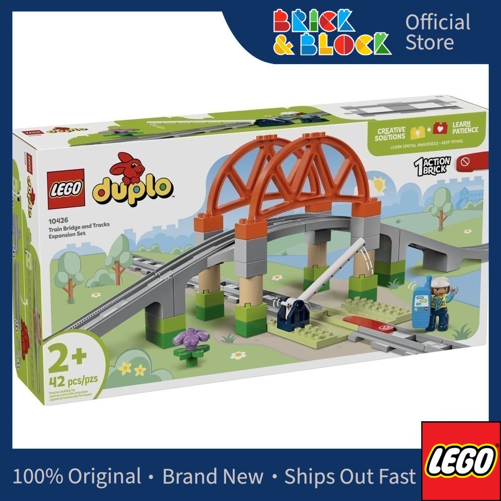 LEGO 10426 Train Bridge and Tracks Expansion Set | LEGO DUPLO | Set ...