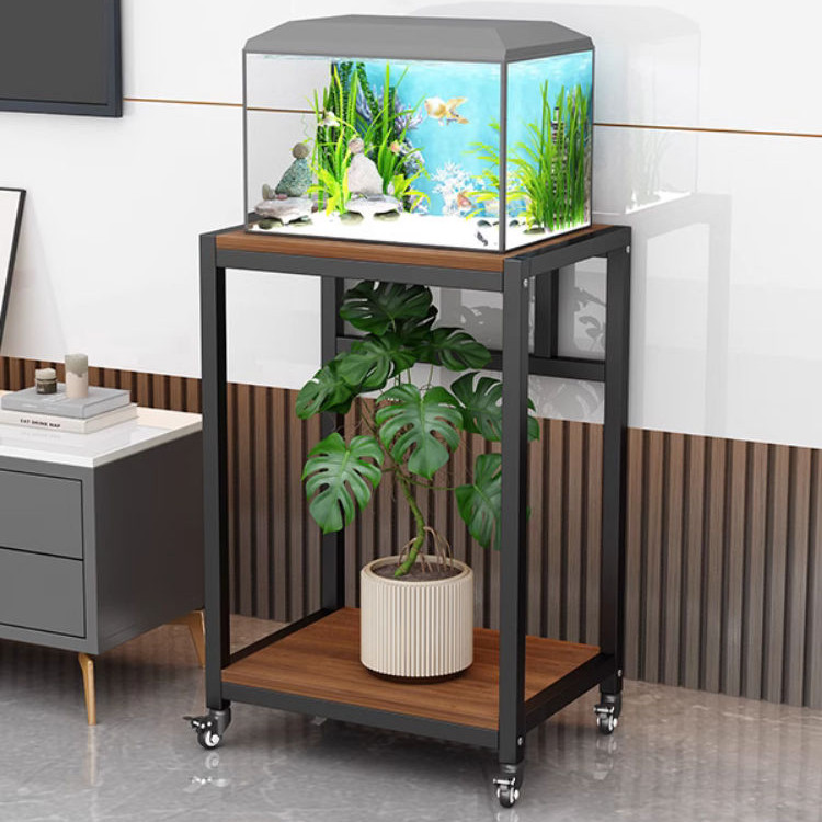 Fish Tank Rack Living Room Aquarium Base Steel Wood Load-Bearing Fish ...