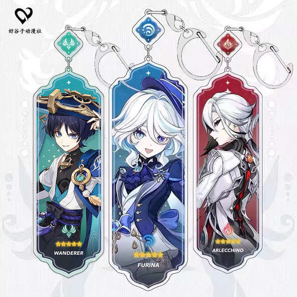 keychain cute keychain mathcing keychain anime Peranti Genshin Impact ...