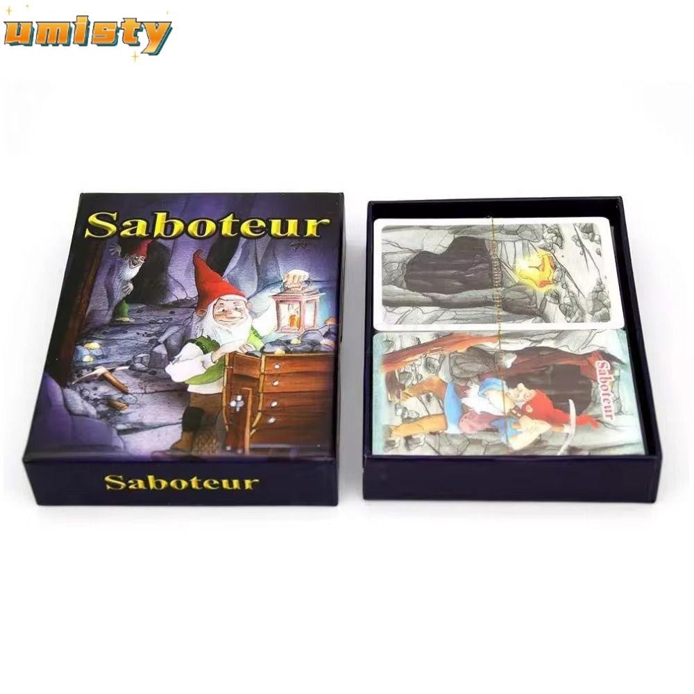 UMISTY English Saboteur Board Game, Funny Paper Table Games, 2024 Dwarf ...