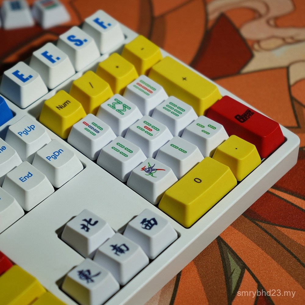 Mahjong Keycap Unique Direction Key Number Area pbt Sublimation ...