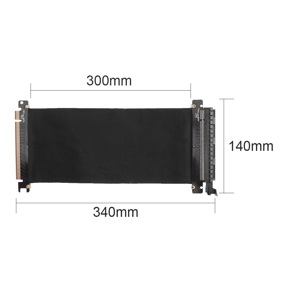 30cm PCI-E 16X Extension Cable Flexible PCI Express GPU Riser Connector ...