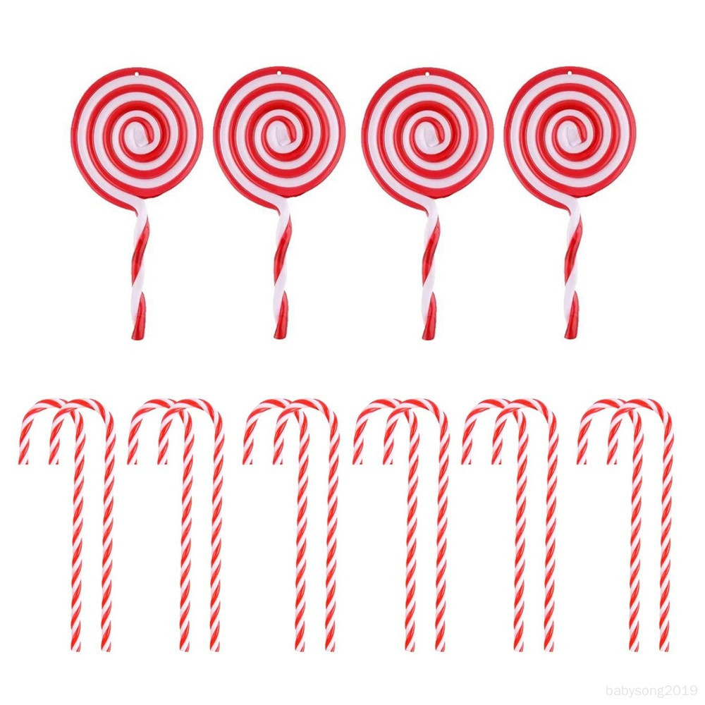 Xmas Tree Decoration Peppermint Candy Themed Ornaments Christmas ...