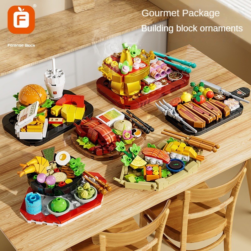 Children Educational Assembled Gourmet Model Compatible Lego Boys ...