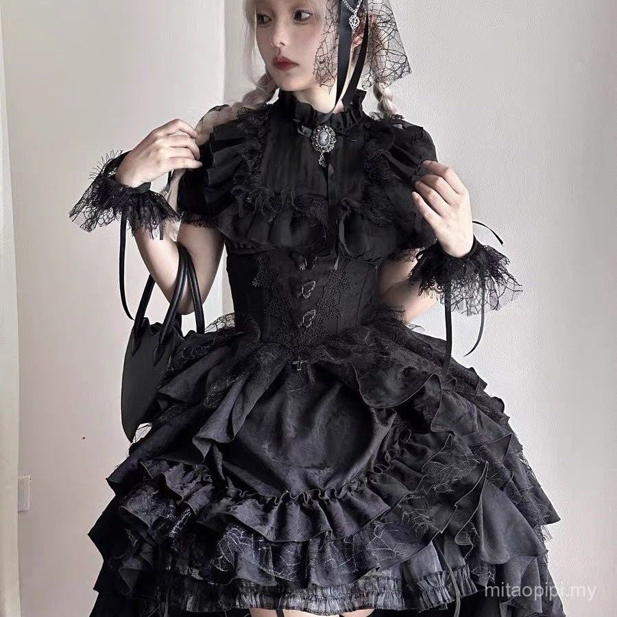 Halloween Gothic lolita Nightingale Girl Suit Skirt | Shopee Malaysia