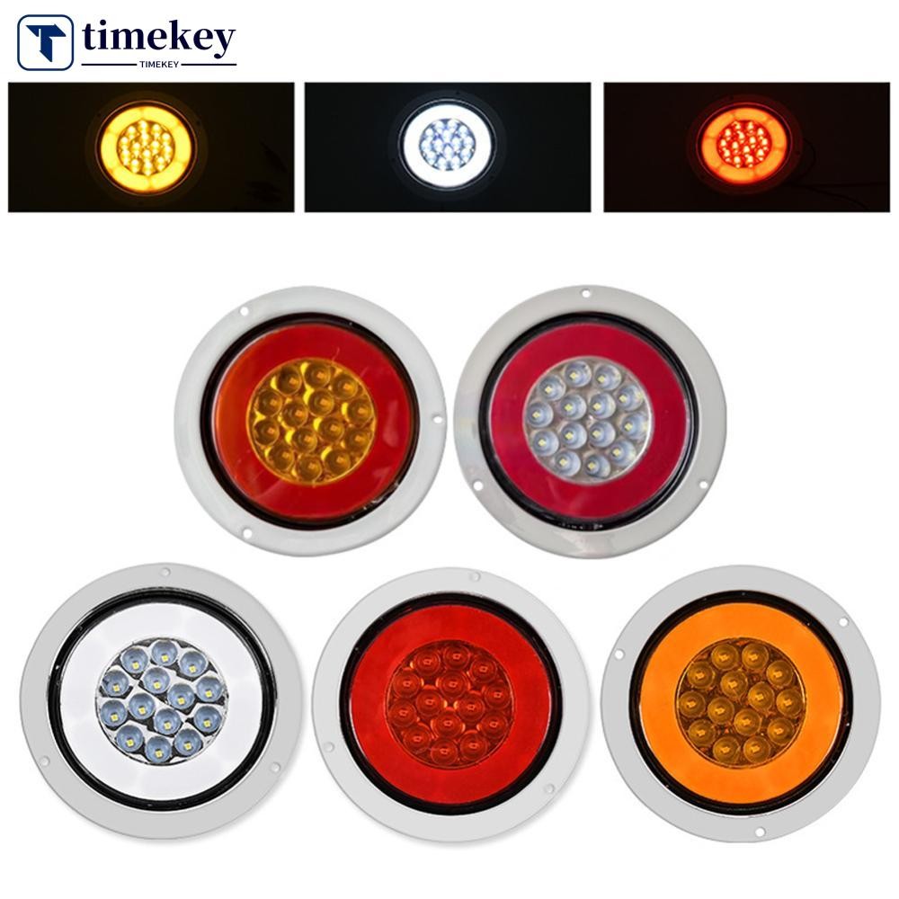 TIMEKEY 1PC 24V LED Truck Brake Light Tail Lights Trailer Tractor Rear ...