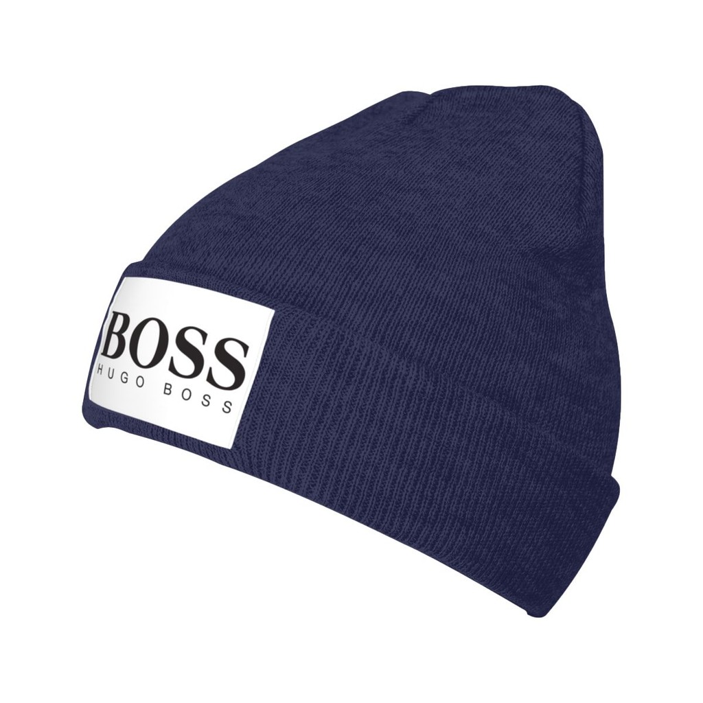 HOT Hugo Boss Logo Ski Hip-Hop Warm Elastic Hat Topi Streetwear Knitted ...