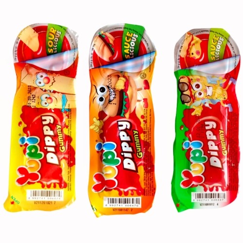 (Halal) Yupi Dippy Gummy (Dipper Sour / Dipper Burger / Dipper Pizza ...