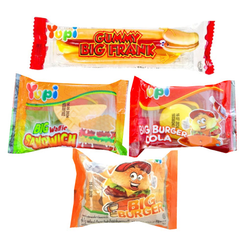 (Halal) Yupi Big Burger Gummy Jelly (Original / Cola / Sandwich / Frank ...