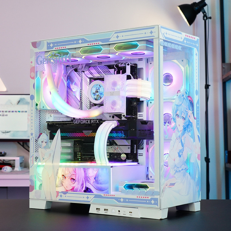 [NAY] Desktop Chassis Luminous Water-cooled Tube ABS 5V ARGB Divine ...