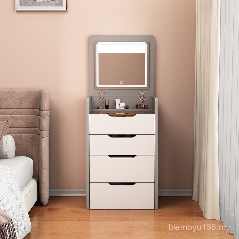 Cream Style Clamshell Dressing Table Modern Simple Multifunctional ...