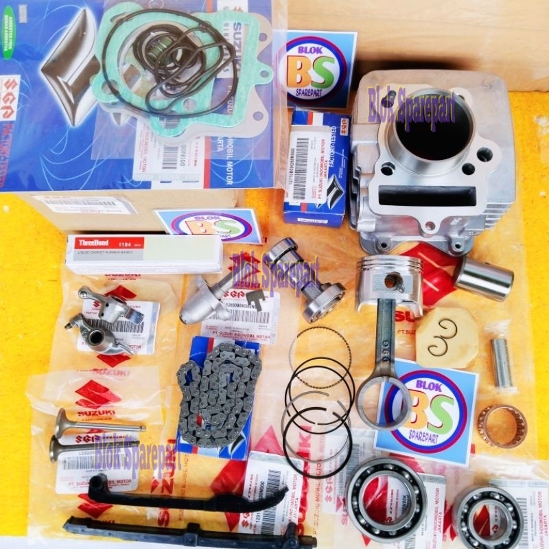 Complete Package of Piston Block Complete Suzuki Smash 110 Old pnp ...
