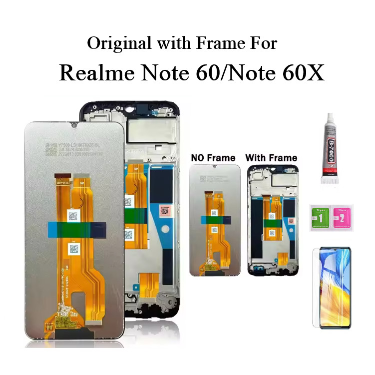 Original LCD For REALME NOTE 60 60X RMX3933 LCD Display With Frame ...