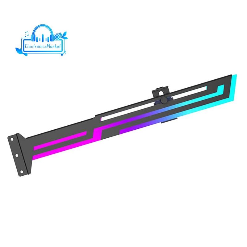 Power Train ARGB Graphics Card GPU Holder Adjustable Height Horizontal ...