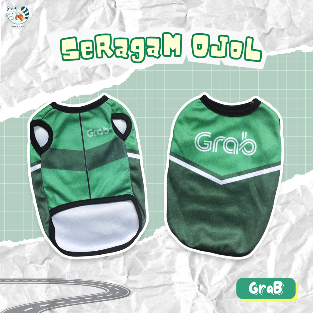 Cute Cat Clothes Grab Uniform Ojol Vest Pet Dog Rabbit | Shopee Malaysia