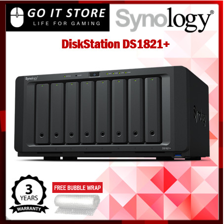 Synology DS1821+ NAS DiskStation 8-Bays NAS Enterprise Sata HDD compatible with Iron Wolf NAS ...