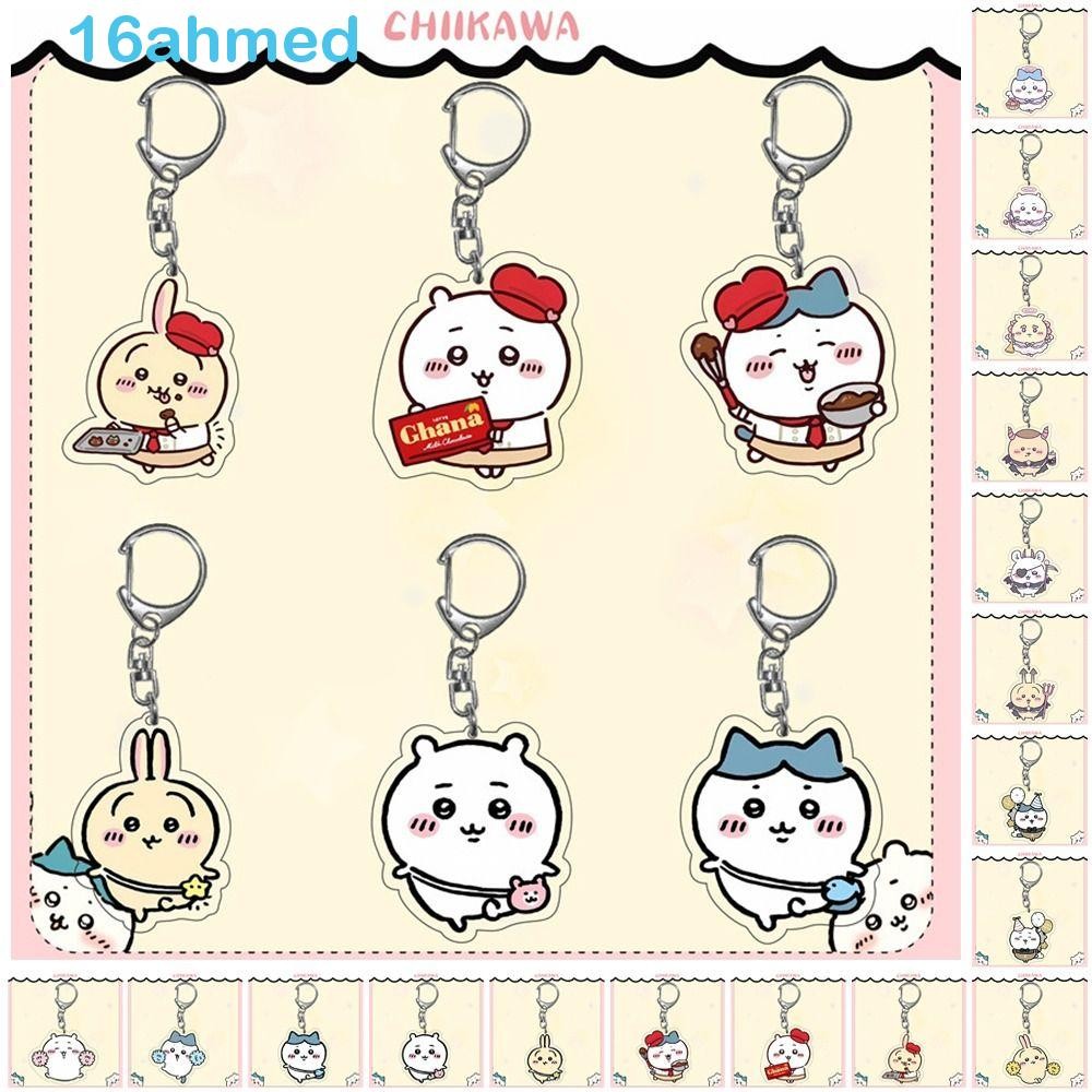 AHMED Anime Chiikawa Keychain, Momonga Rakko Chiikawa Pendant, Cute ...