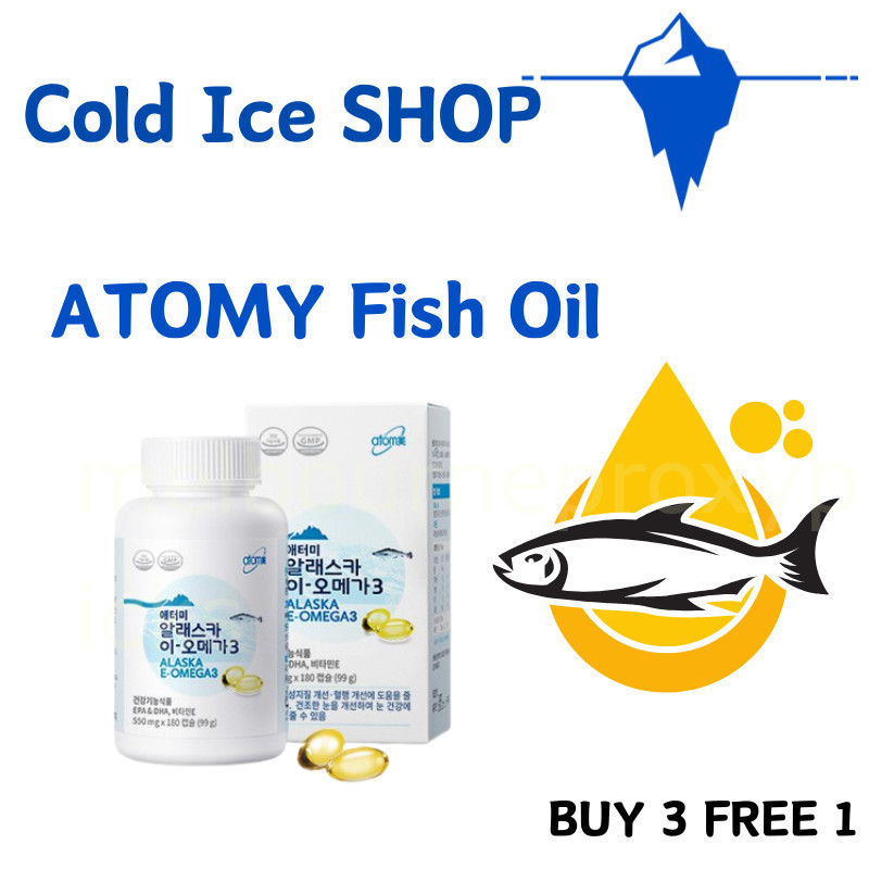 【buy 3 free 1】exp2026.06100% original, Atomy Alaska E-Omega 3 fish oil ...