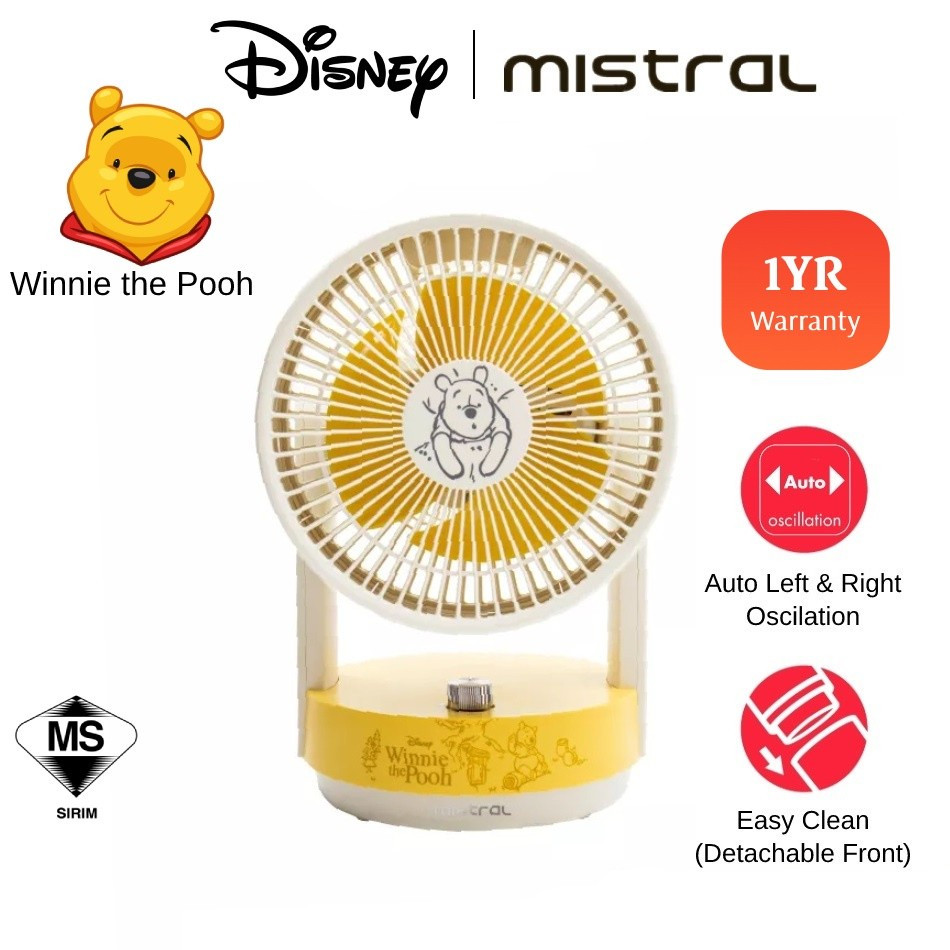 Disney Mistral 7 Inch High Velocity Fan Table Fan / Desk Fan ...