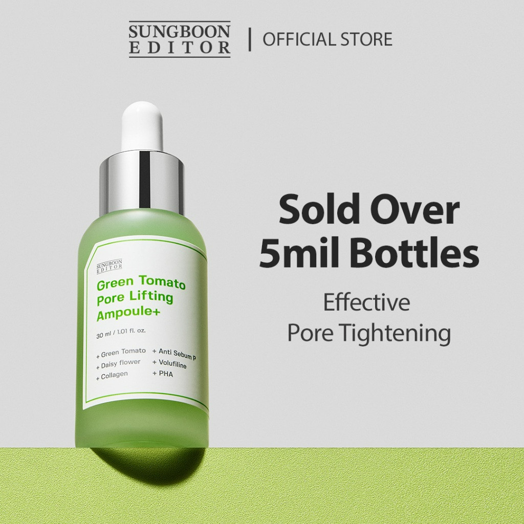 SUNGBOON EDITOR Green Tomato Pore Lifting Ampoule (30ml/75ml) | Shopee Malaysia