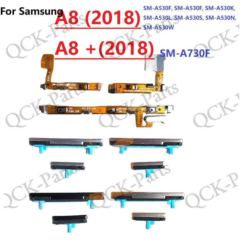 For Samsung Galaxy A8 2018 A530 / A8+ Plus 2018 A730 Power button flex ...