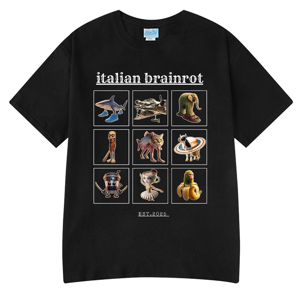 Italian Brainrot Meme Funny T-Shirt Traralero Tralala Tung Sahur ...