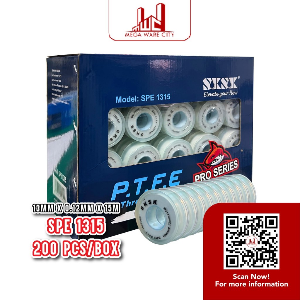 Seal Tape 13MM (200PCS) White Tape Sealing Tape Thread PTFE Seal Tape ...