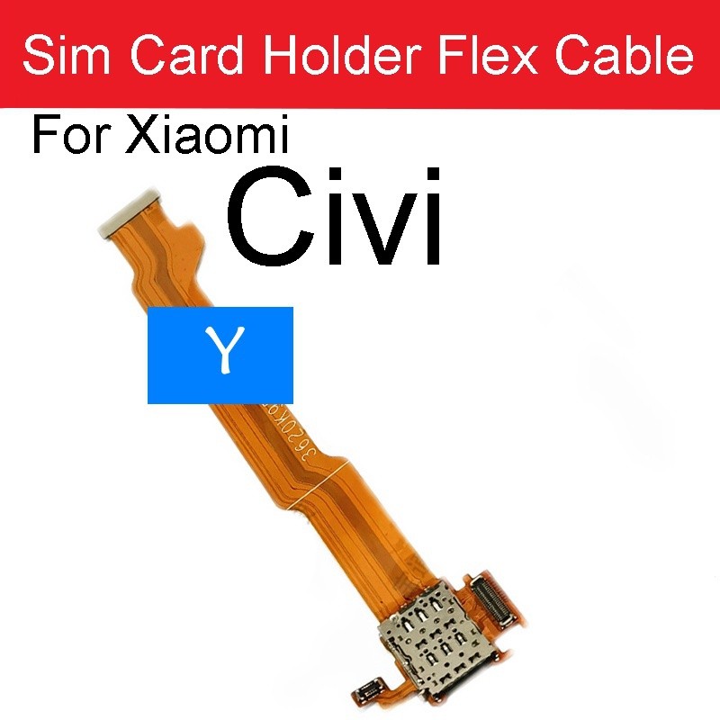 Mainboard Sim Card Adapter Flex Cable For Xiaomi Mi Civi Motherboard ...